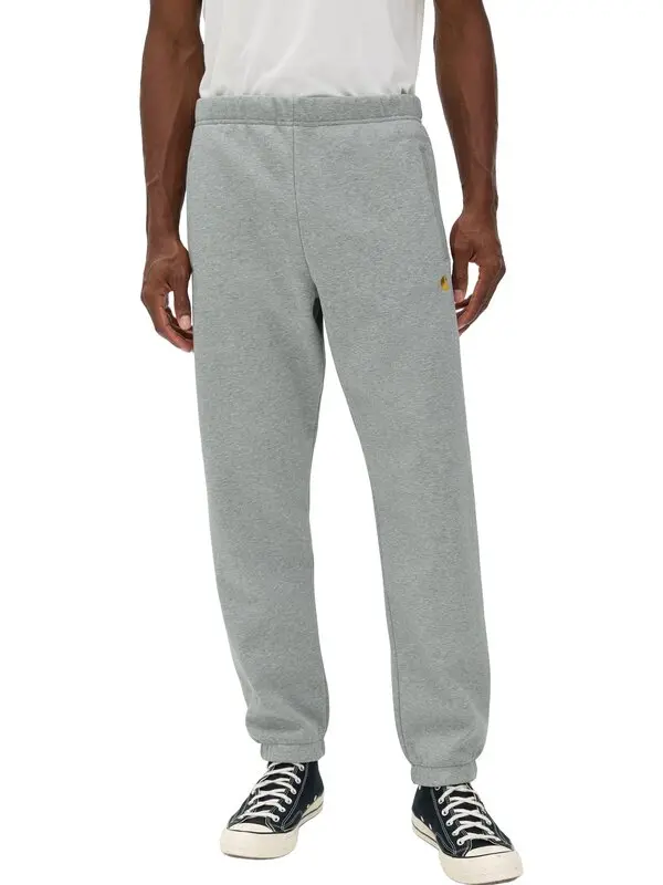 Carhartt Work In Progress Chase Sweatpants - Grey Heather/gold