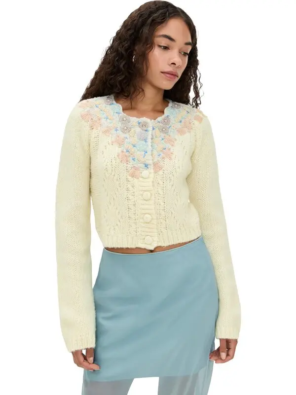 Free People Pixie Cardigan - Ivory