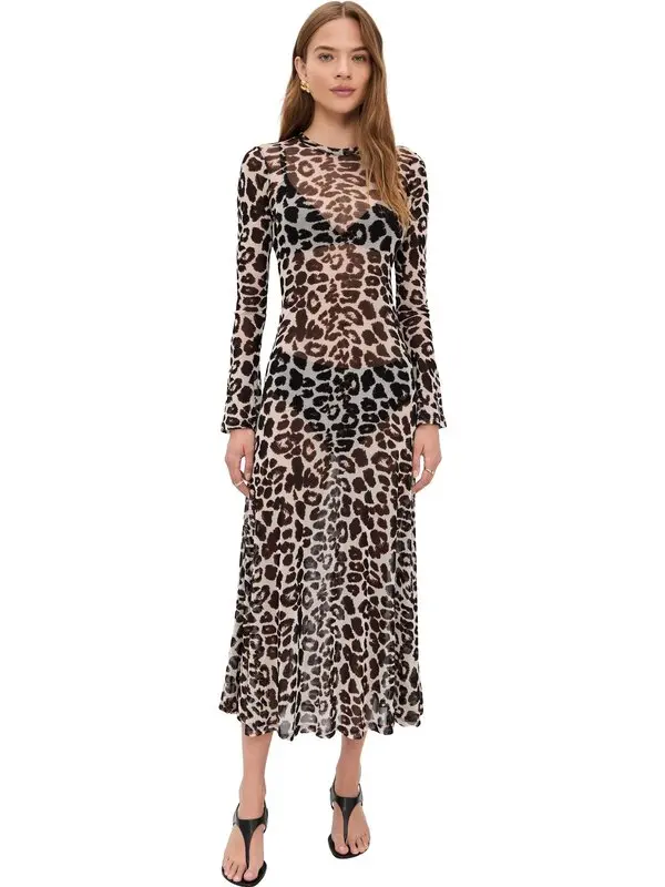 LE BOP Hattie Maxi Dress - Leopard