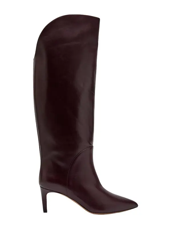 Paris Texas Gaia 60 Leather Knee-high Boots - Burgundy