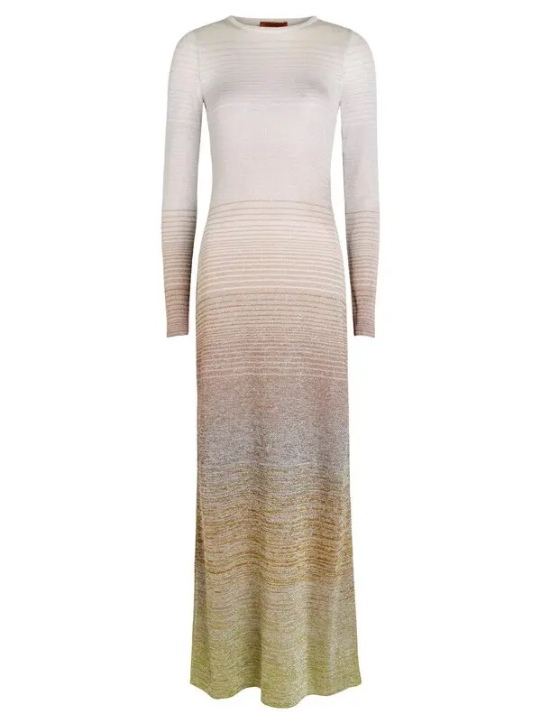 Missoni Degradé Fine-knit Maxi Dress - Multicoloured