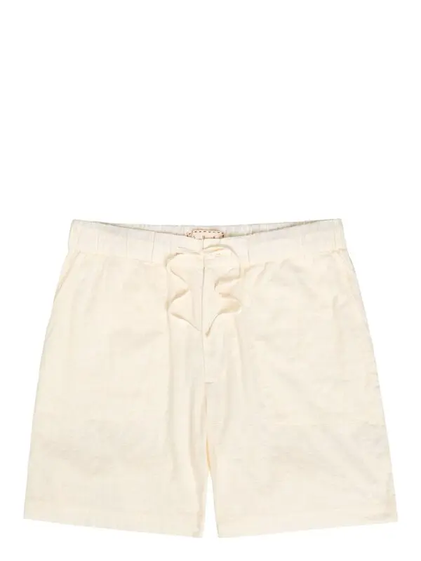 SMR DAYS Escubelle Embroidered Cotton-blend Shorts - Ecru