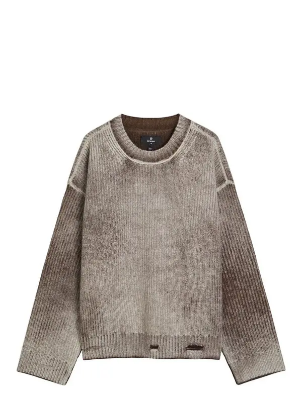 REPRESENT Reversible Dégradé Wool Jumper - Black