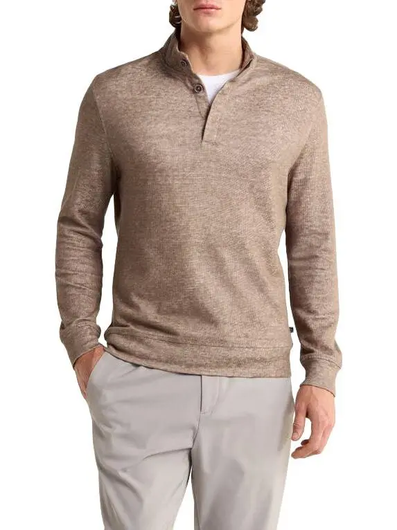 Robert Barakett Nomi Quarter Zip Pullover - Pottery