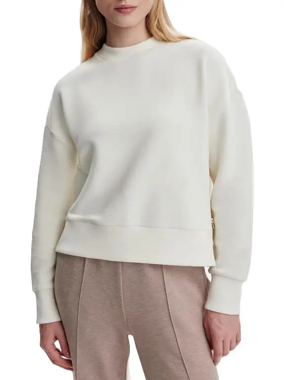 Varley Addelyn Ottoman Rib Sweatshirt - Ivory