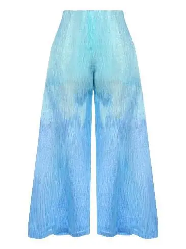 KAHINDO Ombre Organza Pants - Ombre Blue