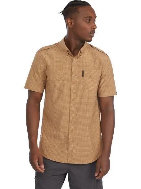 ECKO UNLTD. Hematite Short Sleeve Woven Shirt - Khaki