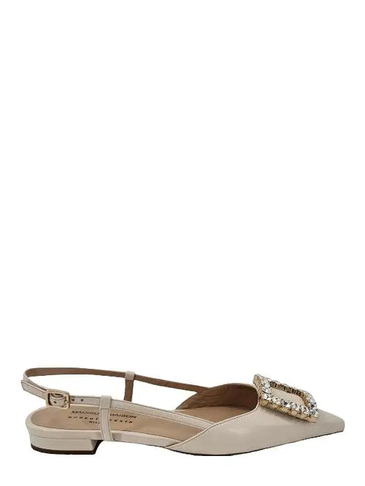 MADISON MAISON Slingback Flat - Cream