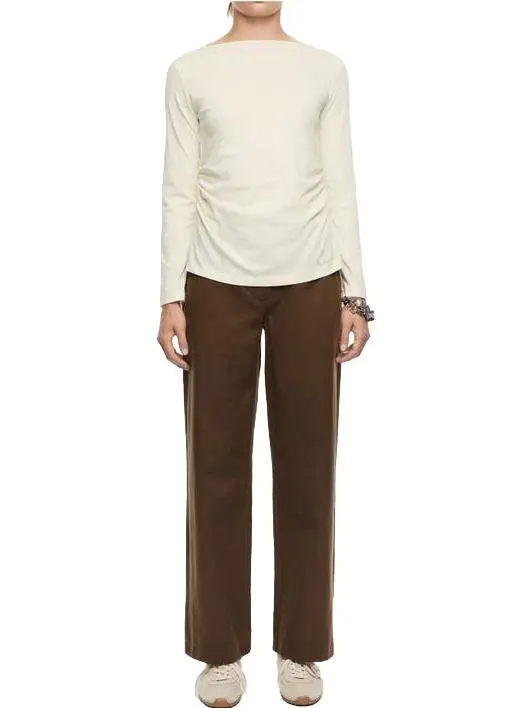 Bimba Y Lola Straight Leg Trousers - Olive