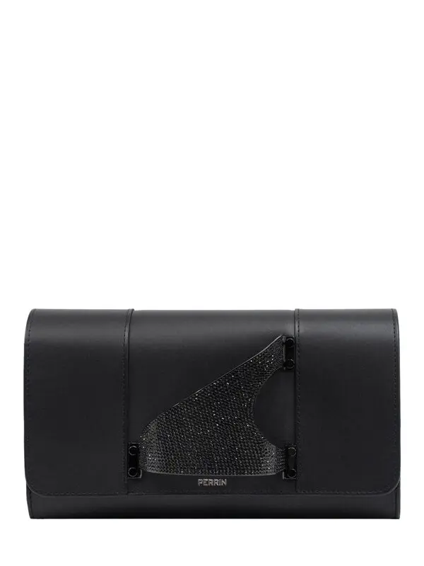 Perrin L'eiffel Strass Clutch - Black