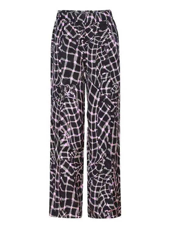UNTITLED IN MOTION Pluos Relaxed-fit Silky Trousers - Folds