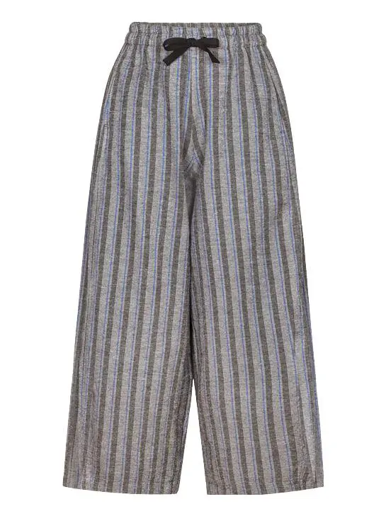 UNTITLED IN MOTION Yamina Wide-leg Pant With Elastic Waistband - Patti Stripe