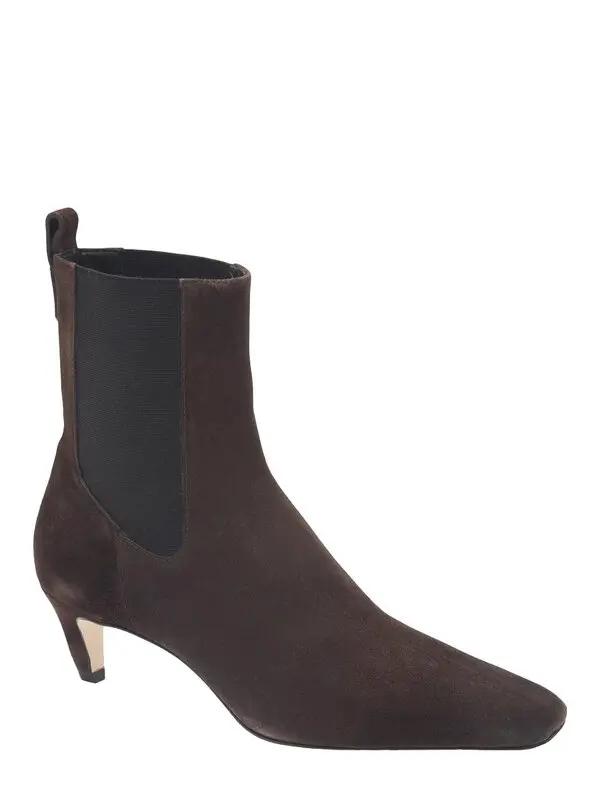REFORMATION Roberta Kitten Heel Chelsea Boot - Boss Suede