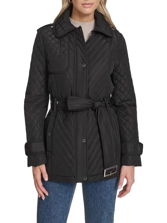 Andrew Marc Brinklee Water-resistant Quilted Jacket - Black