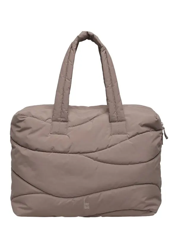 GOT BAG Wavy Puffer Recycled Nylon Everyday Laptop Bag - Oyster
