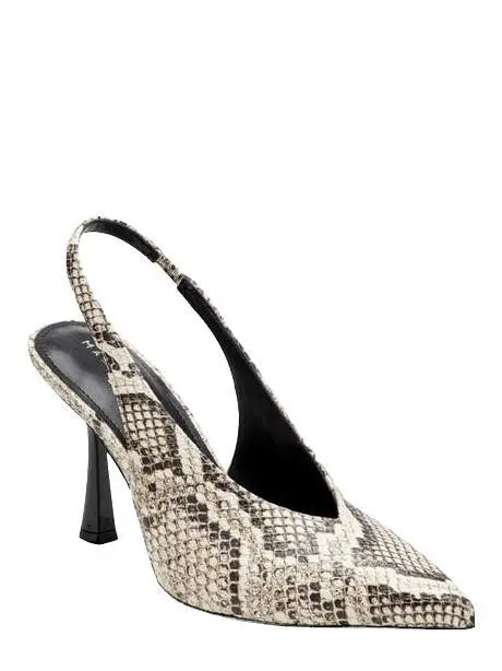 Marc Fisher Esther Slingback Pointed Toe Pumps - White
