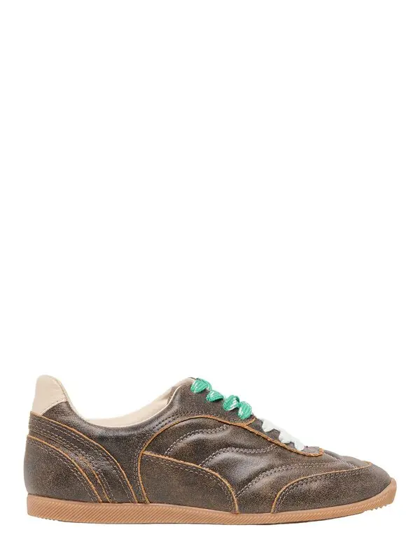 DOLCEVITA Laini Sneakers - Brown Distressed Leather