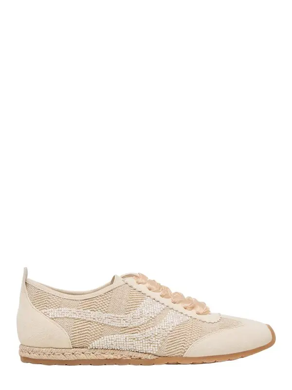 DOLCEVITA Dream Bead Sneakers - Natural Multi Burlap