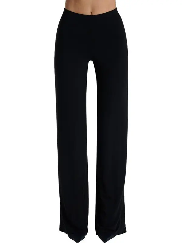 Naked Wardrobe Pull-on Wide Leg Pants - Black