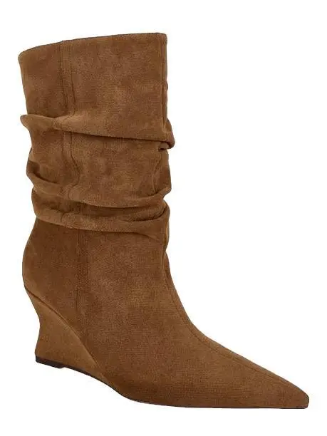 AZALEA WANG Asaf Slouch Shaft Bootie - Tan
