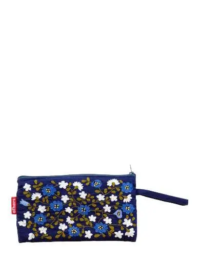 OTHERS TRADE FOR HOPE Embroidered Travel Wristlet - Navy Blue