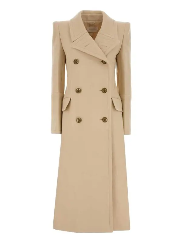 Zimmermann Hypnotic Longline Wool Coat - Beige