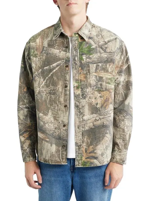 ONE OF THESE DAYS Button-up Shirt - Camo