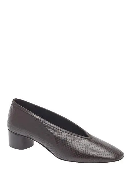 Le Monde Beryl Luna Snakeskin Embossed Pumps - Printed Python