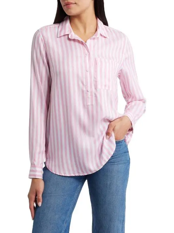 BEACHLUNCHLOUNGE Haley Popover Shirt - Pearl Pink