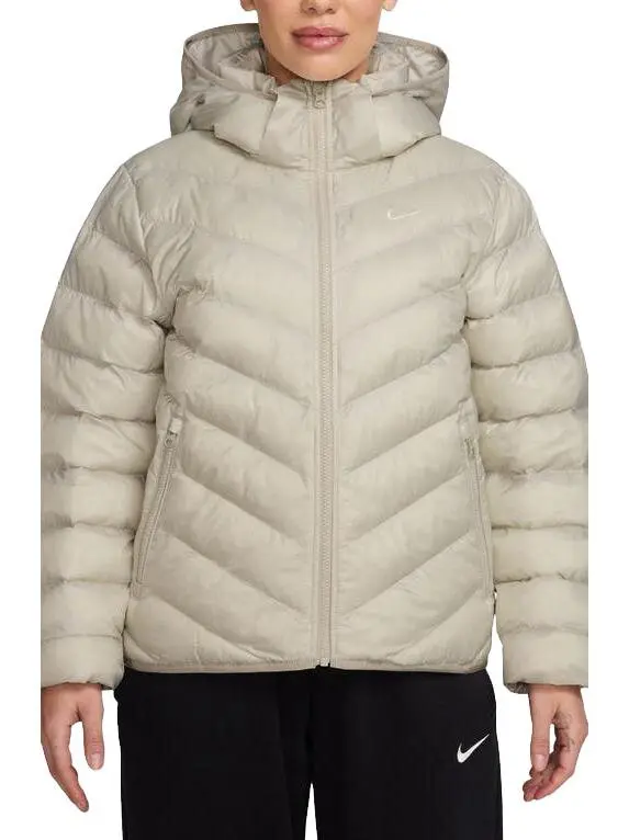 Nike Sportswear Therma-fit Water-resistant Puffer Jacket With Removable Hood - Light Bone/sail