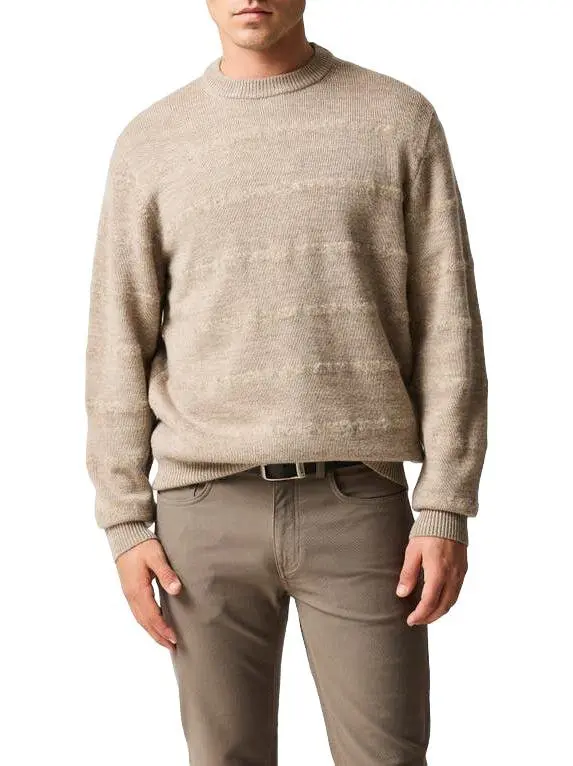 Rodd & Gunn Textured Stripe Sweater - Natural