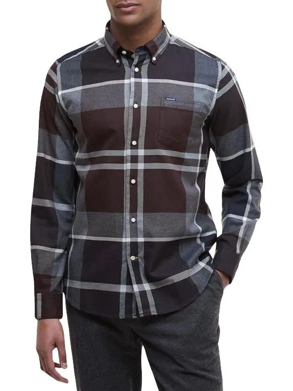Barbour Dunoon Plaid Slim Fit Button-down Shirt - Midnight Oak Tartan