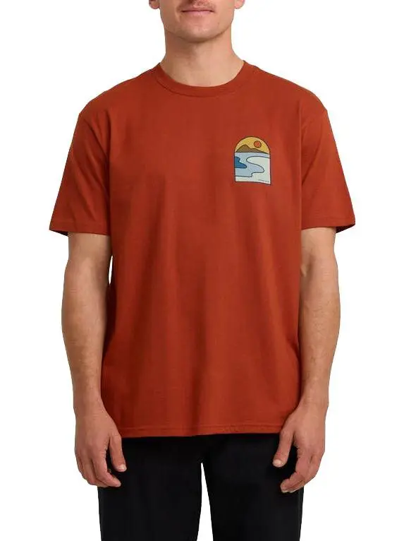 BILLABONG Sundown Adventure Division Organic Cotton Graphic T-shirt - Bark