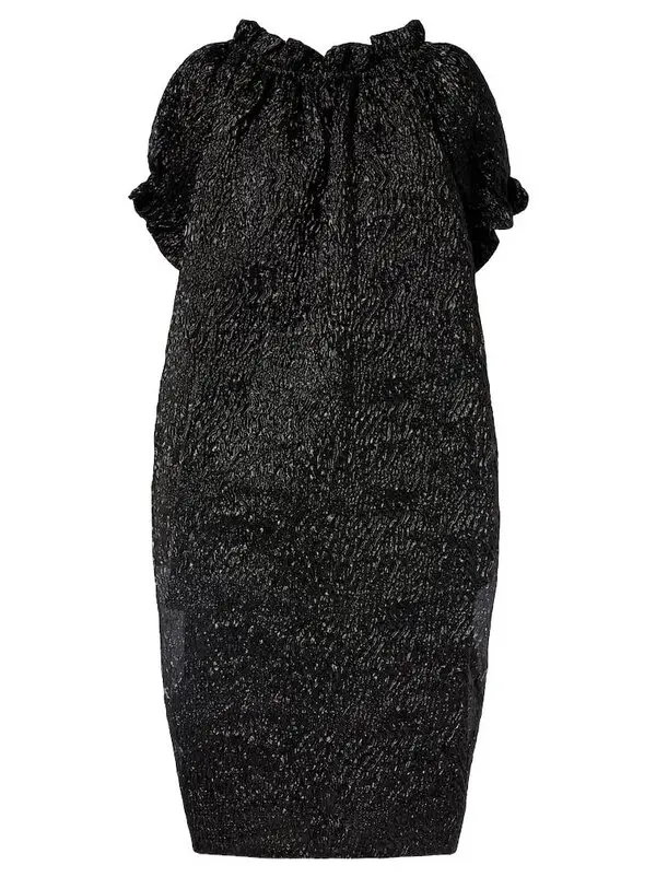 Simone Rocha Gathered Midi Dress - Black