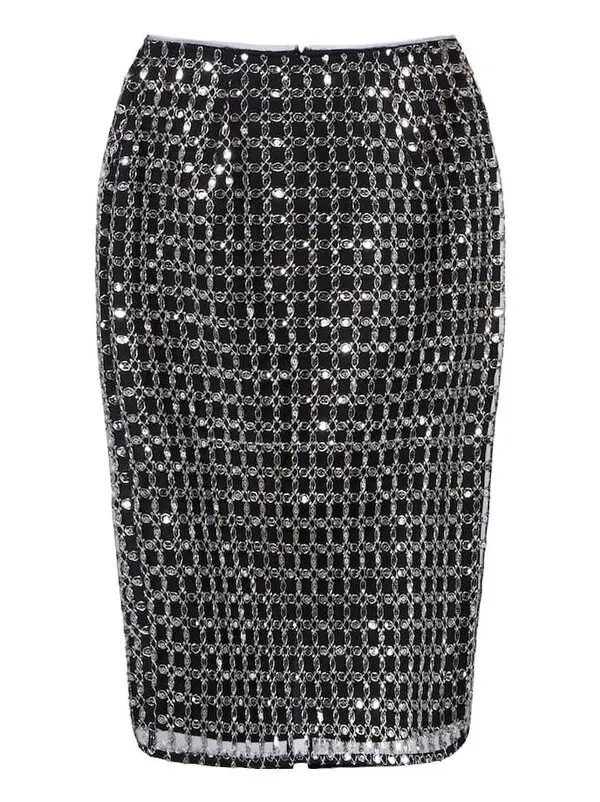 Remain Birger Christensen Embellished Midi Skirt - Black