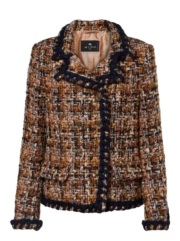 Etro Paisley Tweed Blazer - Multicoloured