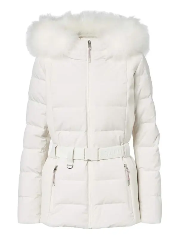 YVES SALOMON Doudoune 58cm Down Jacket - White