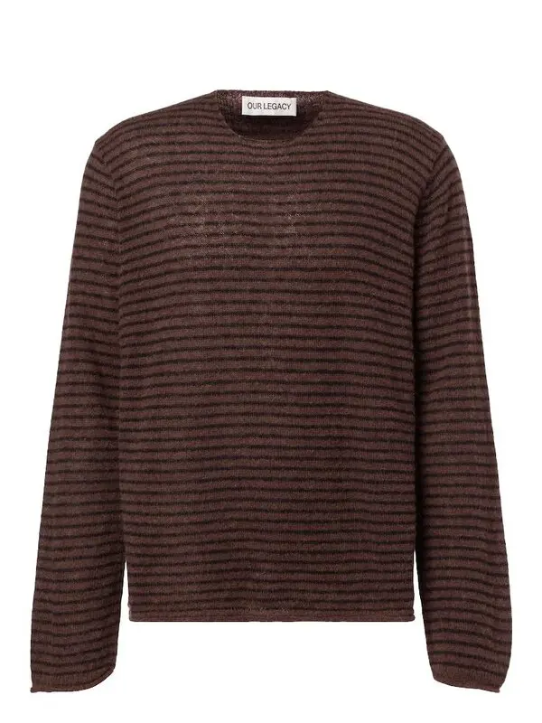 Our Legacy Rigid Popover Alpaca-blend Sweater - Multicoloured