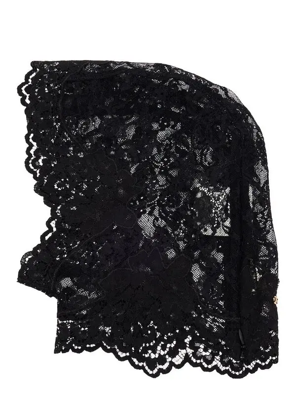 Valentino Garavani Lace Hood - Black