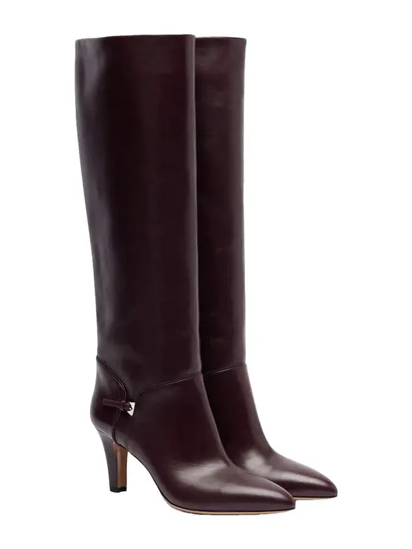 Paris Texas Elsa 75 Leather Knee-high Boots - Burgundy