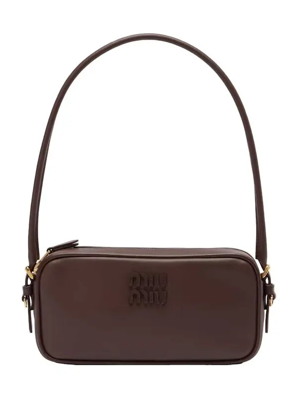 Miu Miu Leather Shoulder Bag - Brown