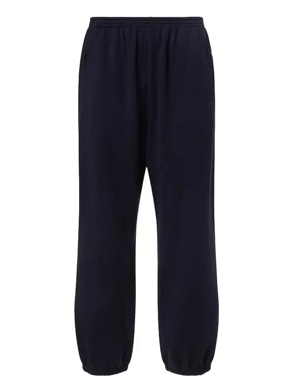 THE ROW Zaven Cashmere And Cotton Sweatpants - Blue