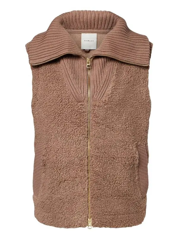Varley Turtleneck Vest - Brown
