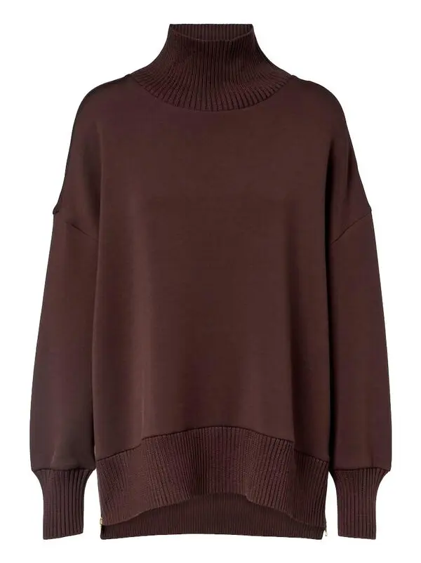 Varley Barker Jersey Turtleneck Sweater - Brown