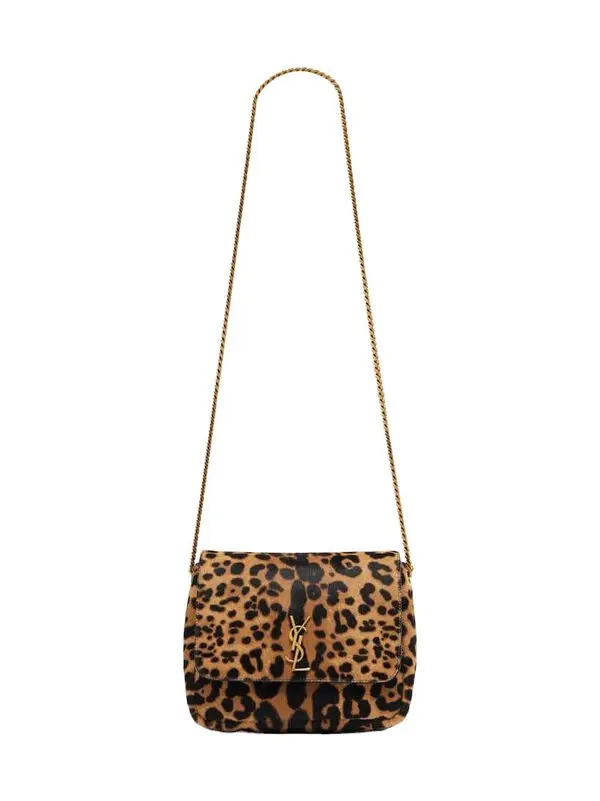 Saint Laurent Kate Supple Calf Hair Shoulder Bag - Brown