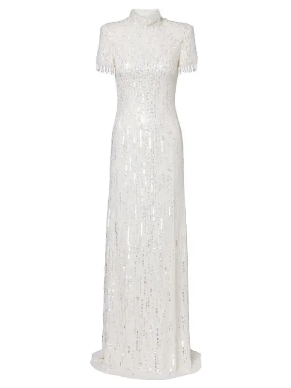 Jenny Packham Madeleine Embellished Gown - White