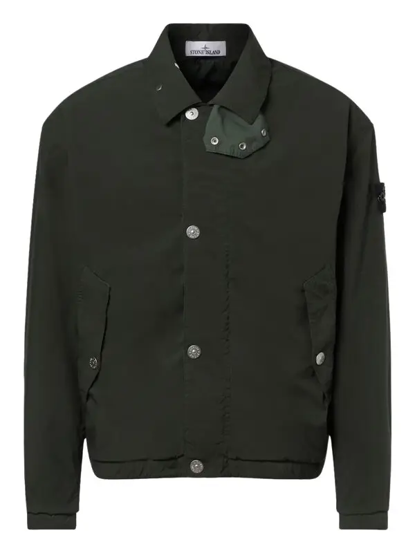 Stone Island Compass Canvas Jacket - Green