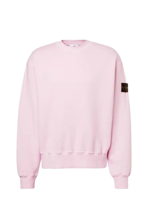 Stone Island Compass Cotton Jersey Sweatshirt - Pink