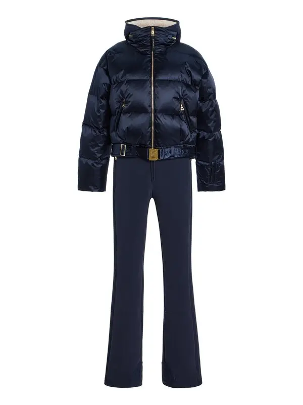 Bogner Aya Convertible Down Ski Suit - Navy