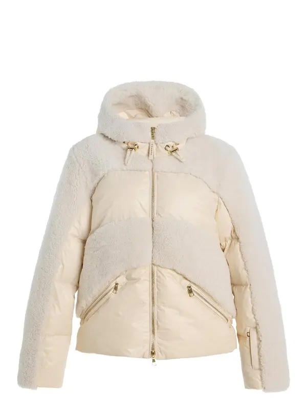 Bogner Dana Shearling-trimmed Down Ski Jacket - Ivory